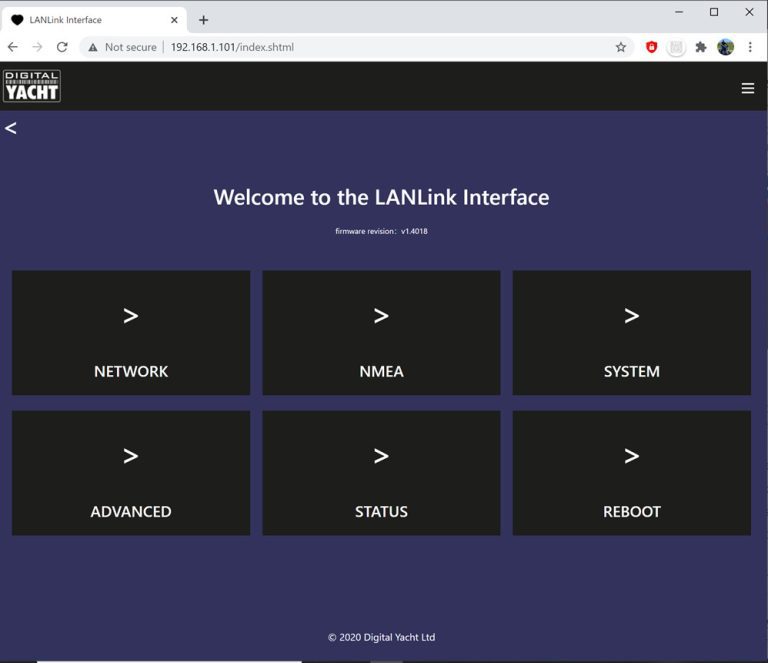 LANLink - NMEA to Ethernet Gateway - Digital Yacht