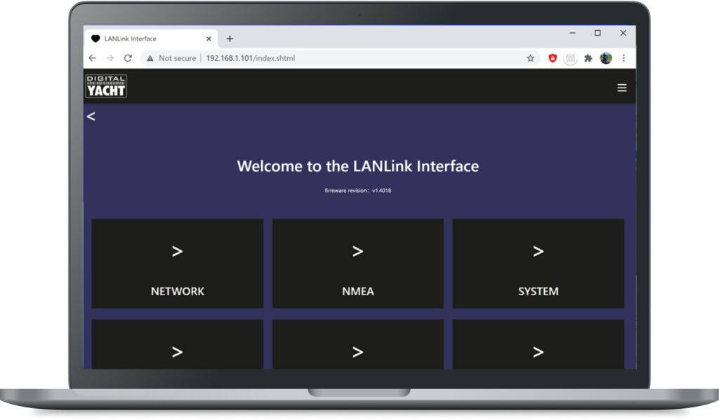 LANLink - NMEA to Ethernet Gateway - Digital Yacht